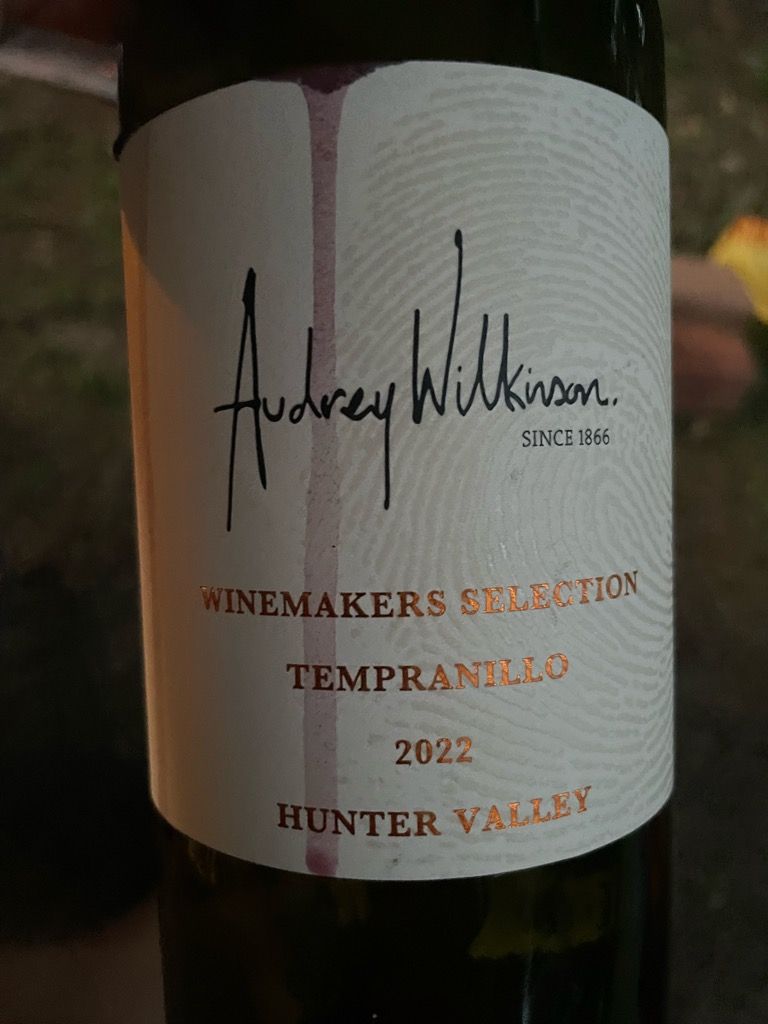 2022 Audrey Wilkinson Vineyard Tempranillo Winemakers Selection ...
