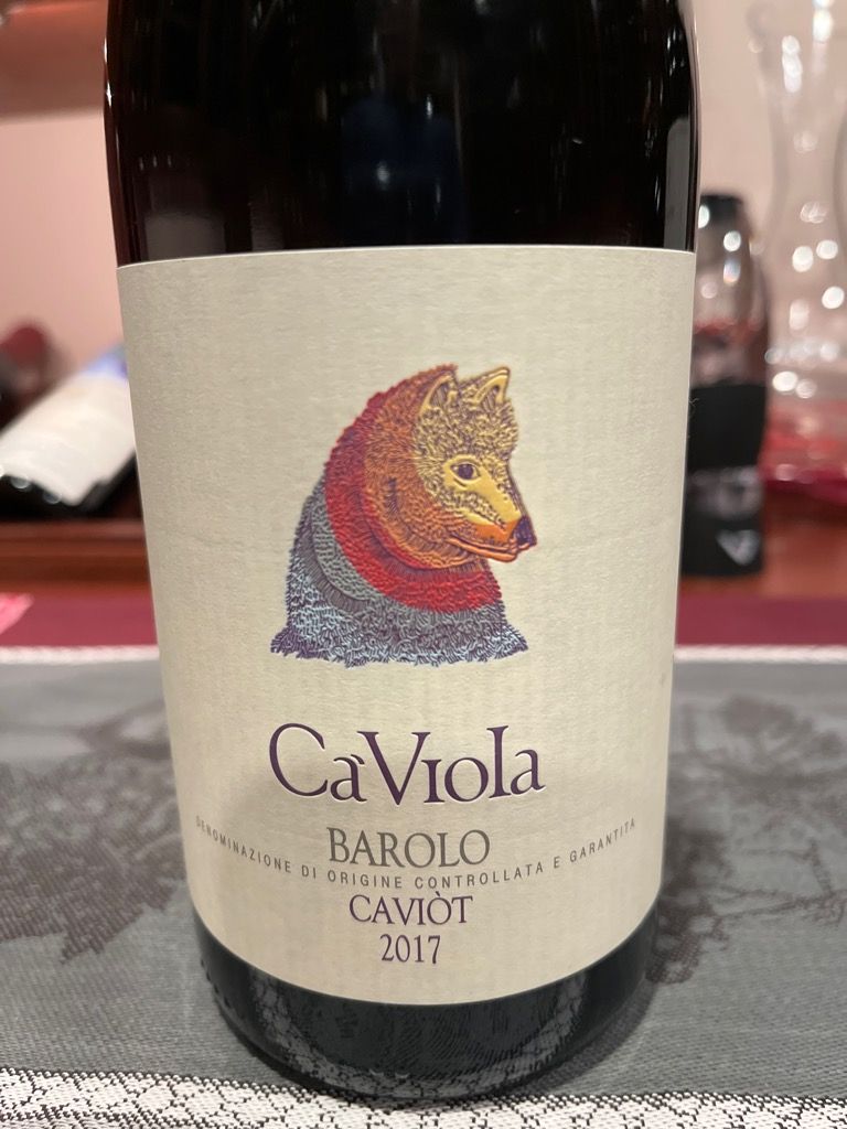 2017 Ca' Viola Barolo Caviòt, Italy, Piedmont, Langhe, Barolo ...