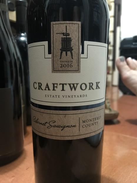 2016 Craftwork Cabernet Sauvignon Estate Grown, USA, California ...
