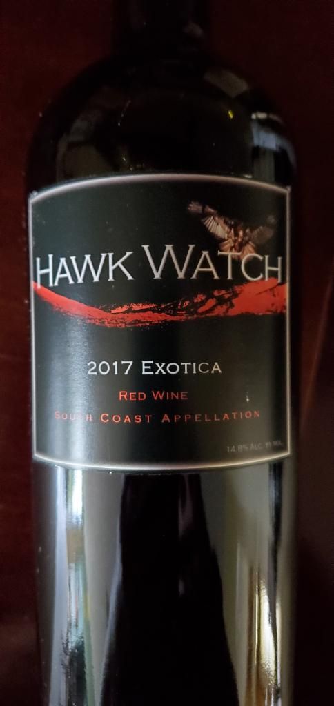 2018 Hawk Watch Merlot Exotica, USA, California, South Coast, San Diego ...