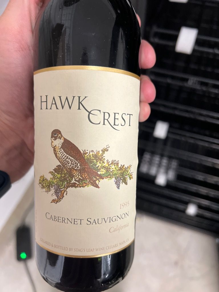 1995 Hawk Crest Cabernet Sauvignon, USA, California, North Coast ...