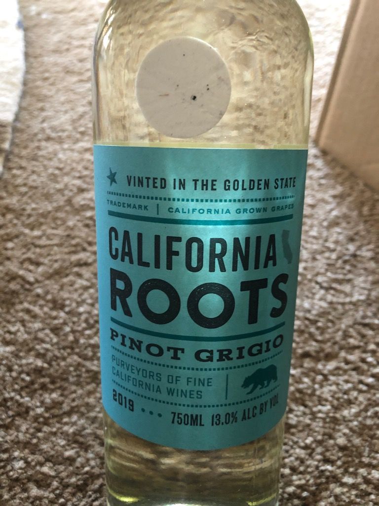 2020 California Roots Pinot Grigio, USA, California - CellarTracker