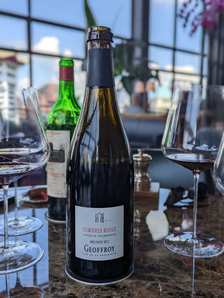 2012 Geoffroy Pinot Meunier Coteaux Champenois Cumières Rouge, France ...