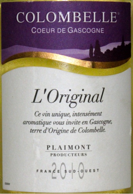 2010 Colombelle l'Original Blanc, France, Southwest France, Gascony ...