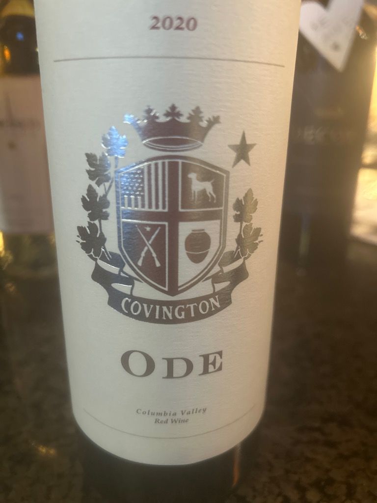 2021 Covington Cellars Sangiovese Ode Seven Hills Vineyard, USA ...