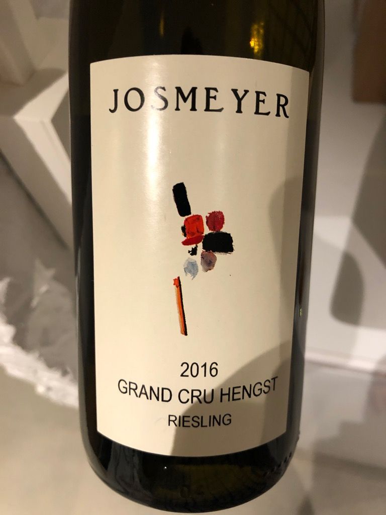 2016 Josmeyer Riesling Hengst, France, Alsace, Alsace Grand Cru ...