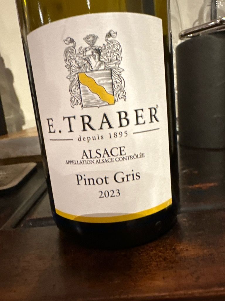 2023 E. Traber Pinot Gris, France, Alsace - CellarTracker