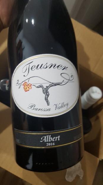 2016 Teusner Shiraz Albert, Australia, South Australia, Barossa ...