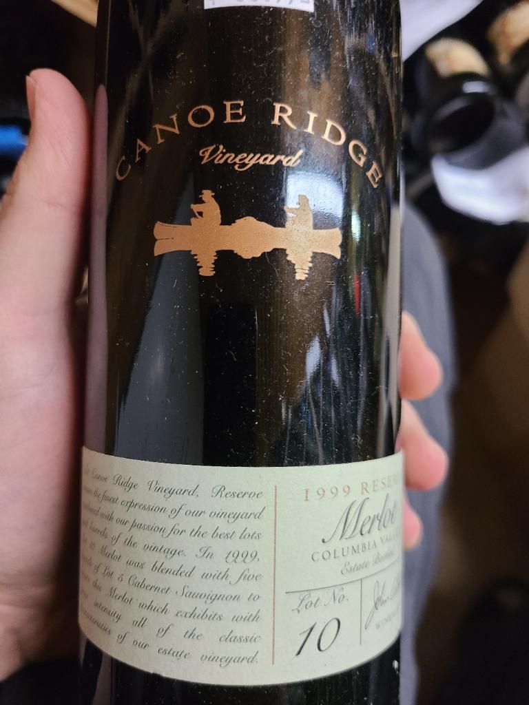 1999 Canoe Ridge Merlot Reserve, USA, Washington, Columbia Valley ...