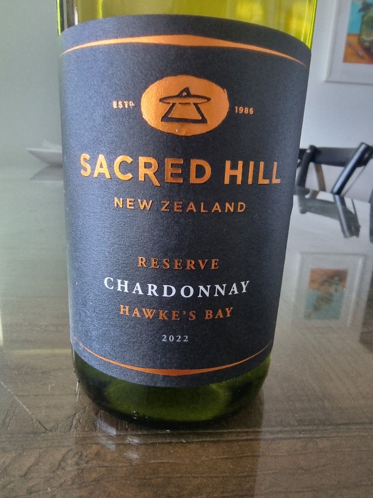 2022 Sacred Hill Chardonnay Reserve, New Zealand, North Island, Hawke's ...