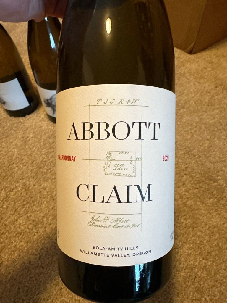 2021 Abbott Claim Chardonnay, USA, Oregon, Willamette Valley, Eola - Amity Hills - CellarTracker