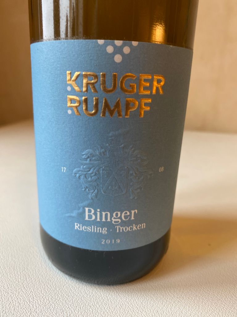 2019 Kruger-Rumpf Binger Riesling trocken, Germany, Rheinhessen - CellarTracker