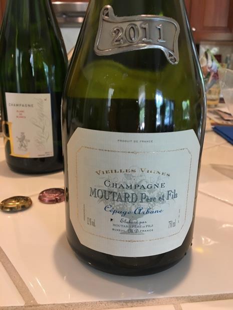 2011 Moutard Père et Fils Champagne Cépage Arbane Vieilles Vignes ...