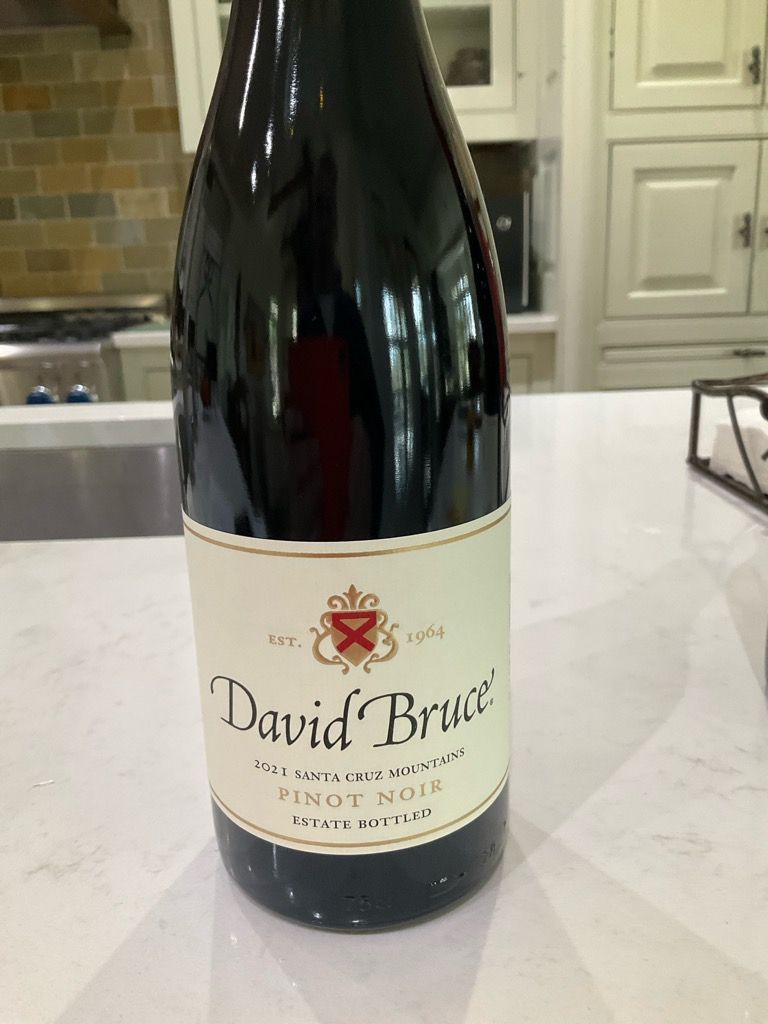 2022 David Bruce Pinot Noir Santa Cruz Mountains, USA, California ...