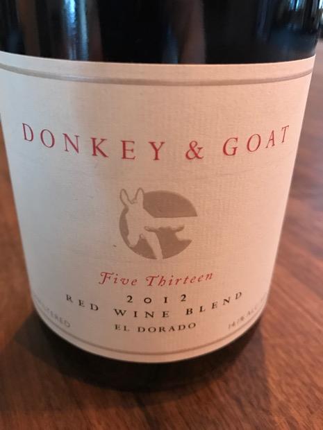 2013 Donkey and Goat Five Thirteen, USA, California, Sierra Foothills ...