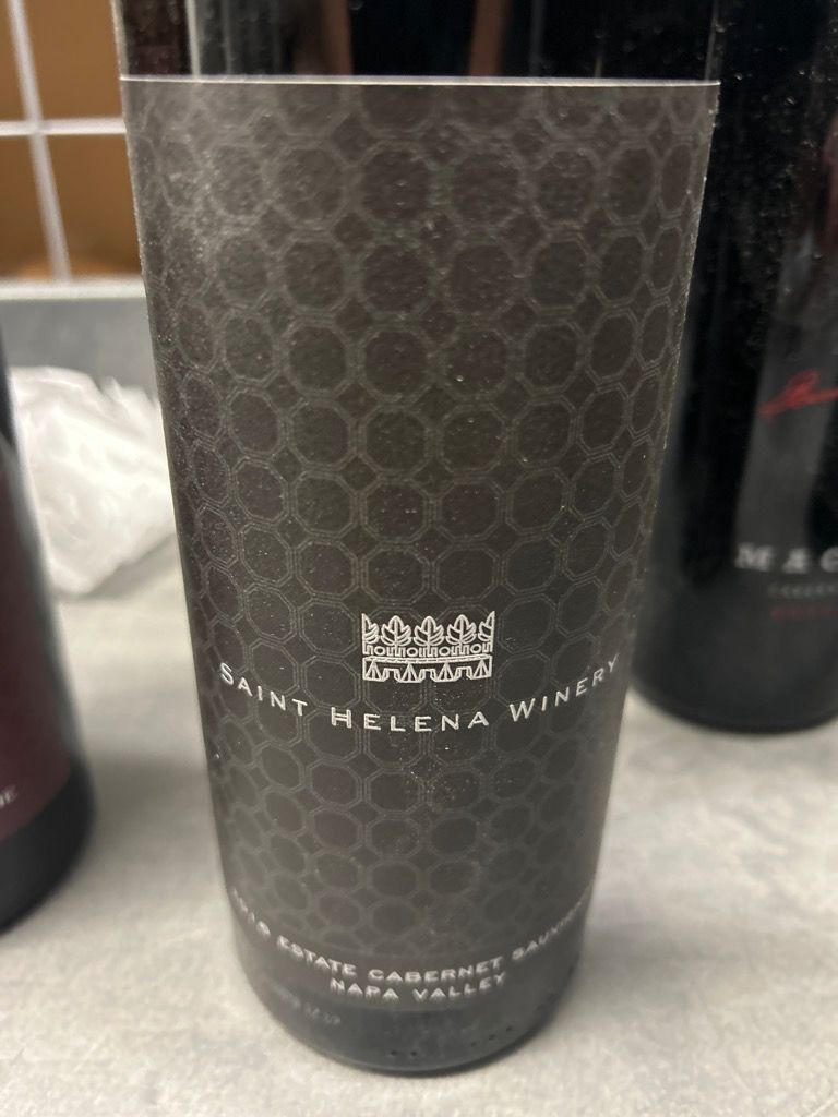 2016 Saint Helena Winery Cabernet Sauvignon Estate Napa Valley, USA ...