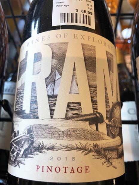 2016 Fram Pinotage, South Africa, Olifants River, Citrusdal - CellarTracker
