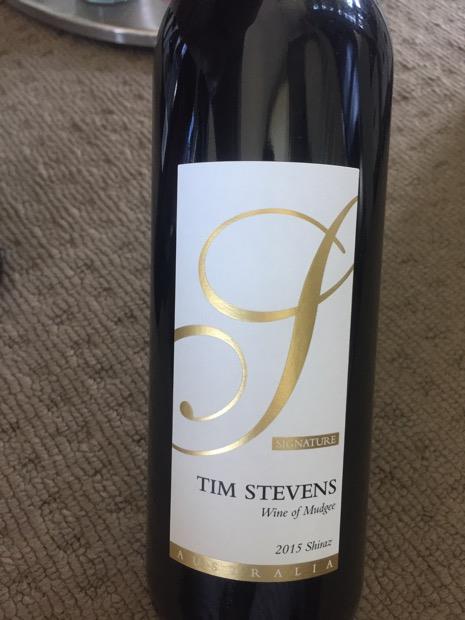 2015 Huntington Estate Shiraz Tim Stevens Signature Shiraz, Australia ...