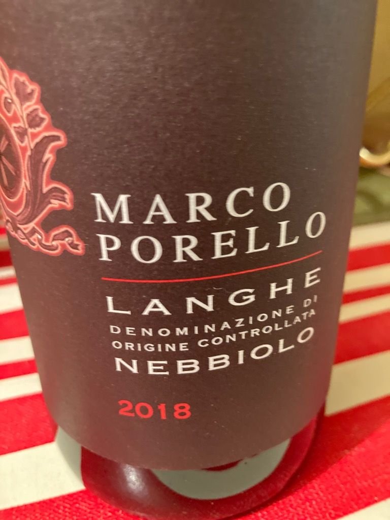 2018 Marco Porello Langhe Nebbiolo, Italy, Piedmont, Langhe, Langhe DOC ...