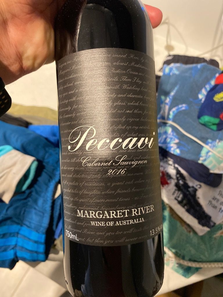 2016 Peccavi Wines Cabernet Sauvignon, Australia, Western Australia ...