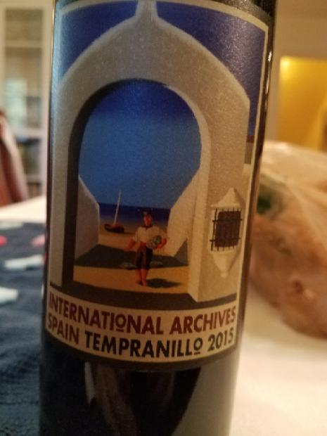 2015 International Archives Tempranillo, Spain, Castilla-La Mancha ...