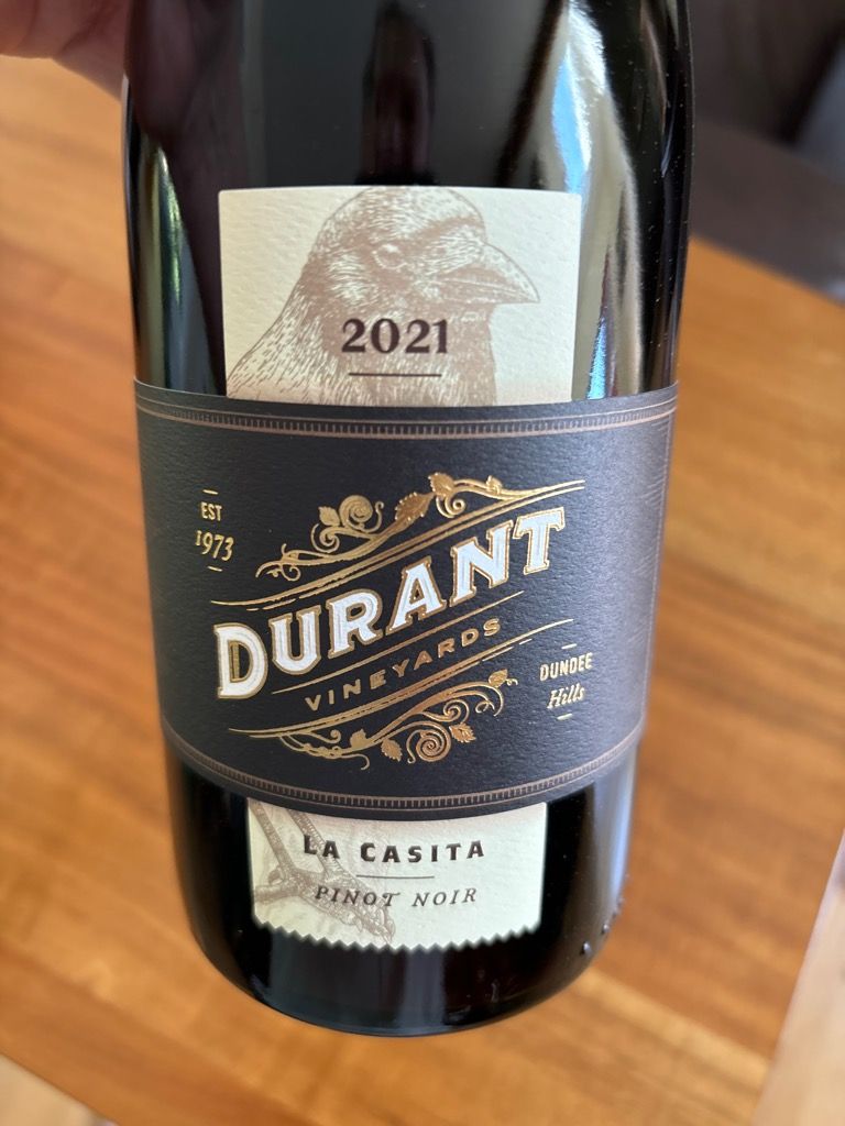 2021 Durant Vineyards Pinot Noir La Casita Vineyard, USA, Oregon ...