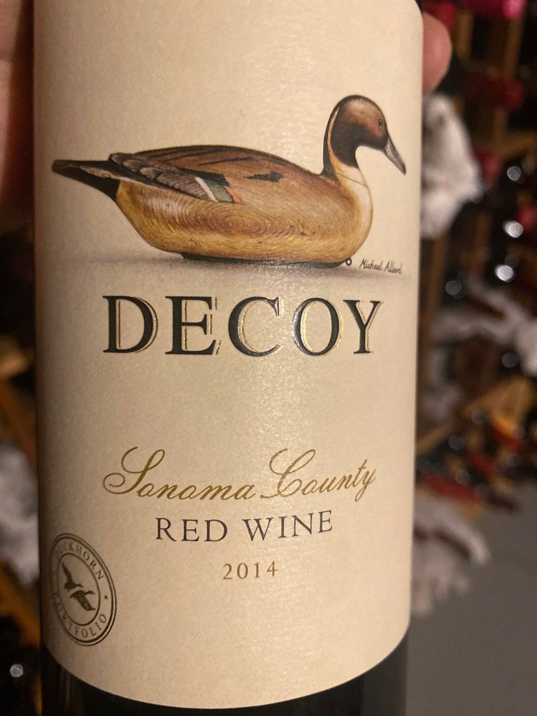 2014 Decoy Red Wine, USA, California, Sonoma County - CellarTracker