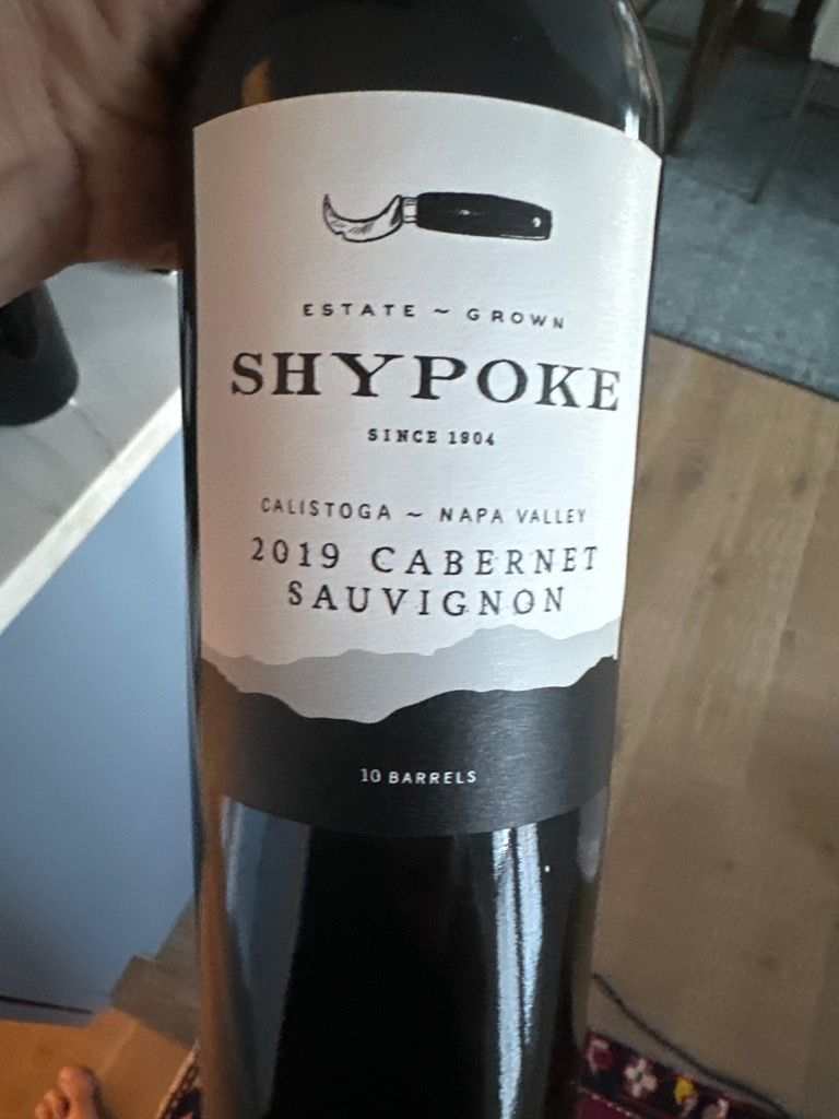 2019 Shypoke Cellars Cabernet Sauvignon Calistoga, USA, California ...