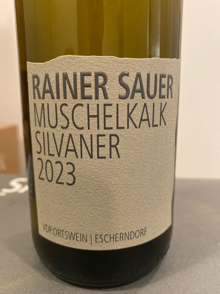 2023 Rainer Sauer Silvaner Escherndorf trocken, Germany, Franken - CellarTracker