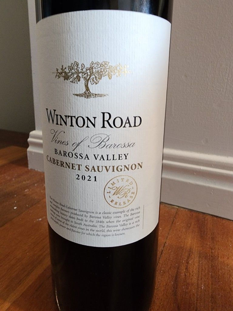 2021 Winton Road Cabernet Sauvignon, Australia, South Australia ...
