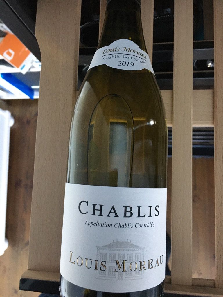 2019 Domaine Louis Moreau Chablis, France, Burgundy, Chablis ...