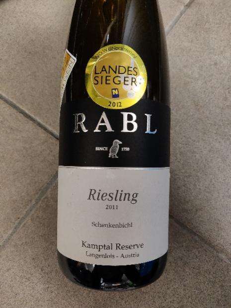 2011 Rabl Riesling Reserve Ried Schenkenbichl, Austria ...