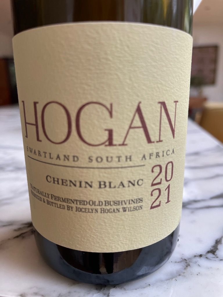 2022 Hogan Chenin Blanc, South Africa, Coastal Region, Swartland ...