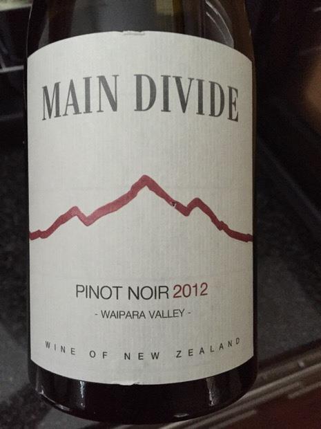 2012 Main Divide Pinot Noir, New Zealand, South Island, Marlborough ...