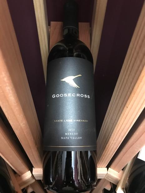 2014 Goosecross Cellars Merlot State Lane Vineyard, USA, California ...