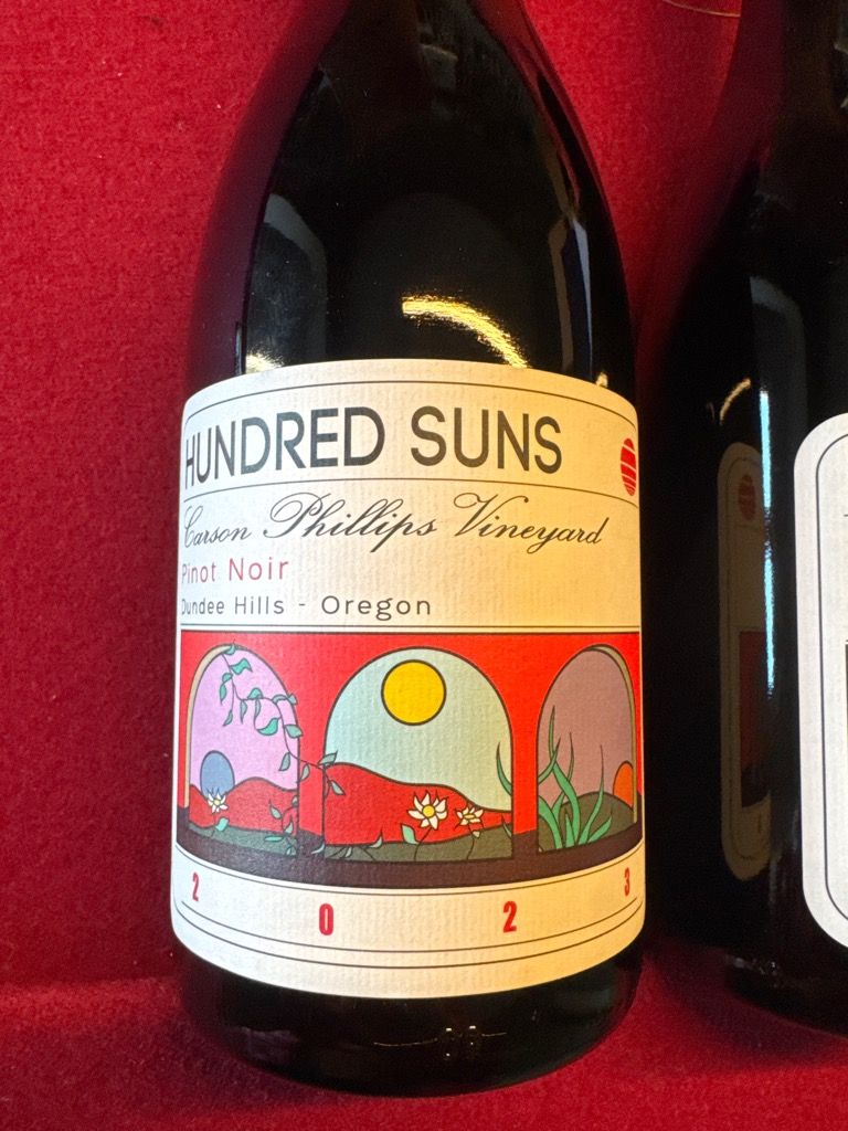 2024 Hundred Suns Pinot Noir Carson Phillips Vineyard, USA, Oregon ...