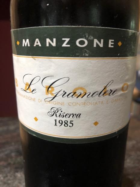 1982 Giovanni Manzone Barolo Riserva Le Gramolere, Italy, Piedmont ...