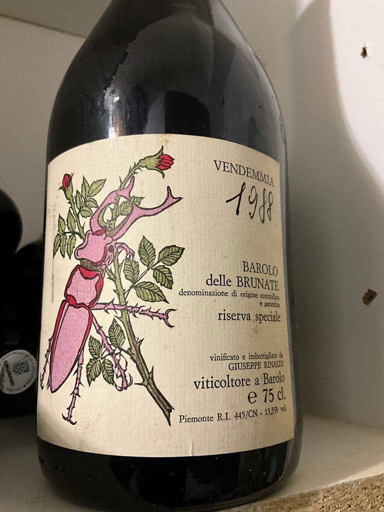 1988 Giuseppe Rinaldi Barolo Riserva Brunate, Italy, Piedmont, Langhe ...