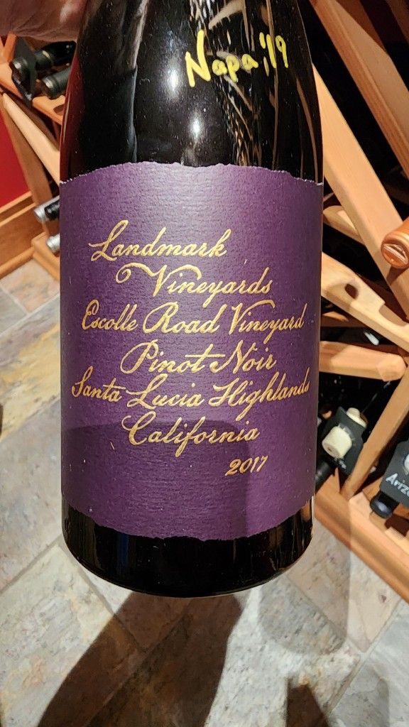 2017 Landmark Pinot Noir Escolle Road Vineyard, USA, California ...