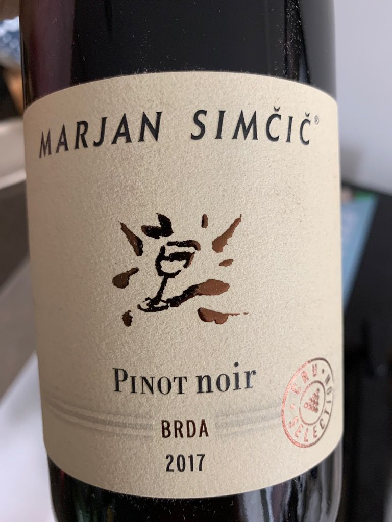 2019 Marjan Simčič Pinot Noir, Slovenia, Primorska, Goriška Brda ...