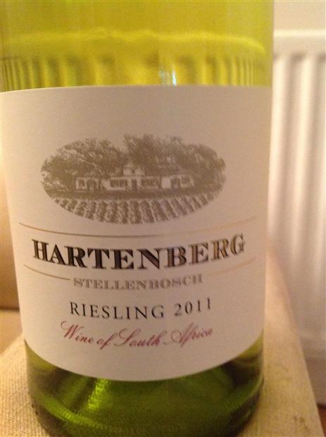 2013 Hartenberg Riesling, South Africa, Coastal Region, Stellenbosch ...