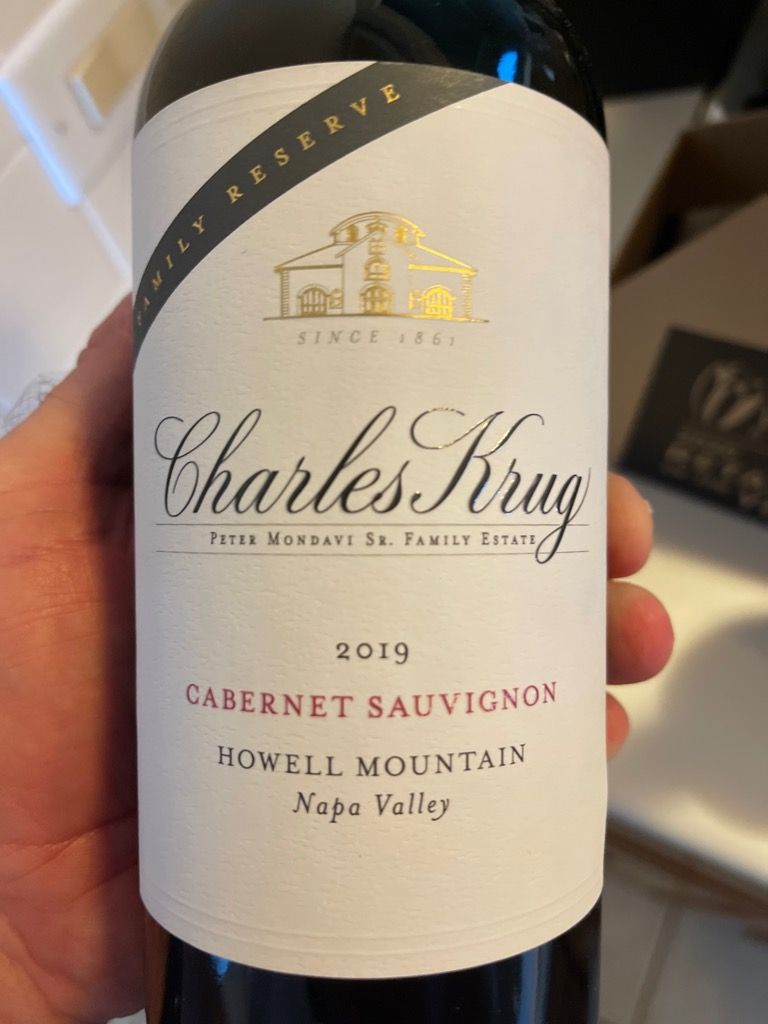 2020 Charles Krug Winery (Peter Mondavi Family) Cabernet Sauvignon ...