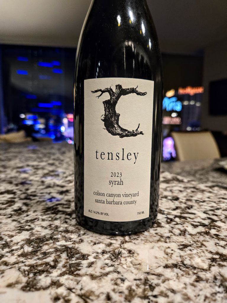 2023 Tensley Syrah Colson Canyon Vineyard, USA, California, Central ...