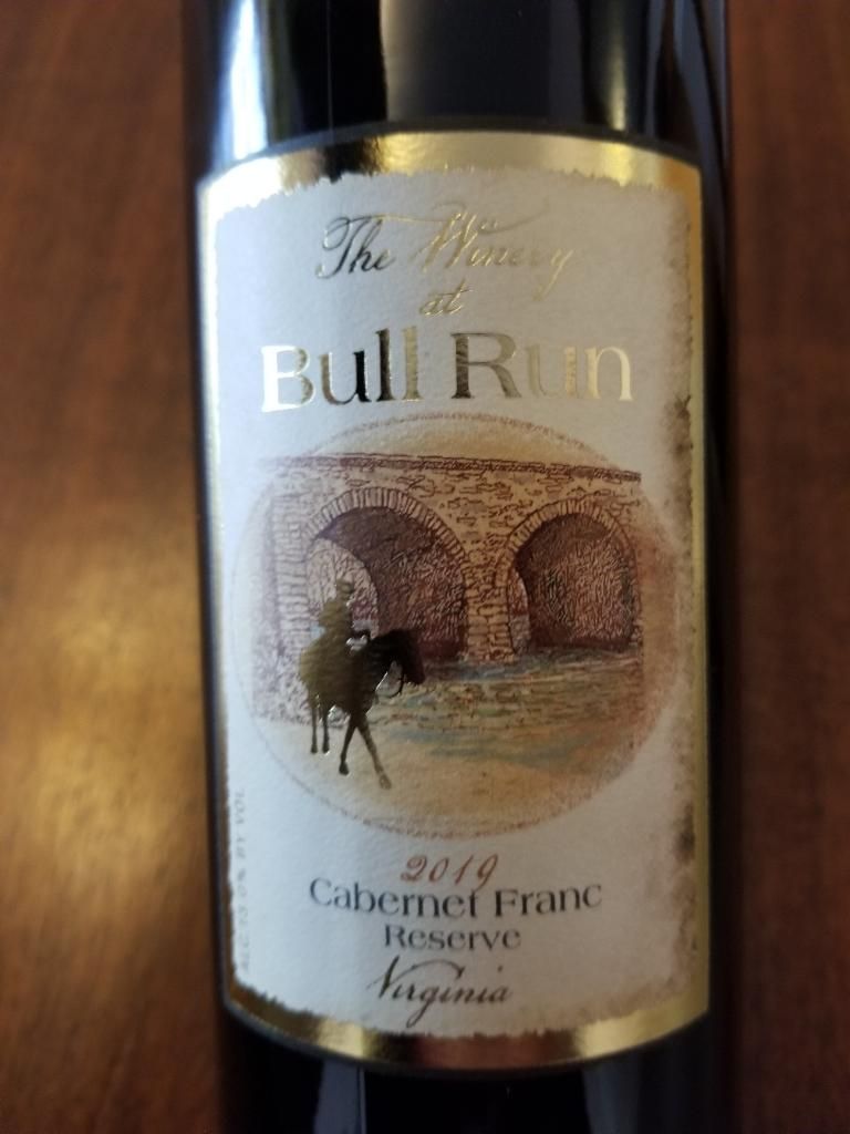 2019 The Winery at Bull Run Cabernet Franc Reserve, USA, Virginia ...