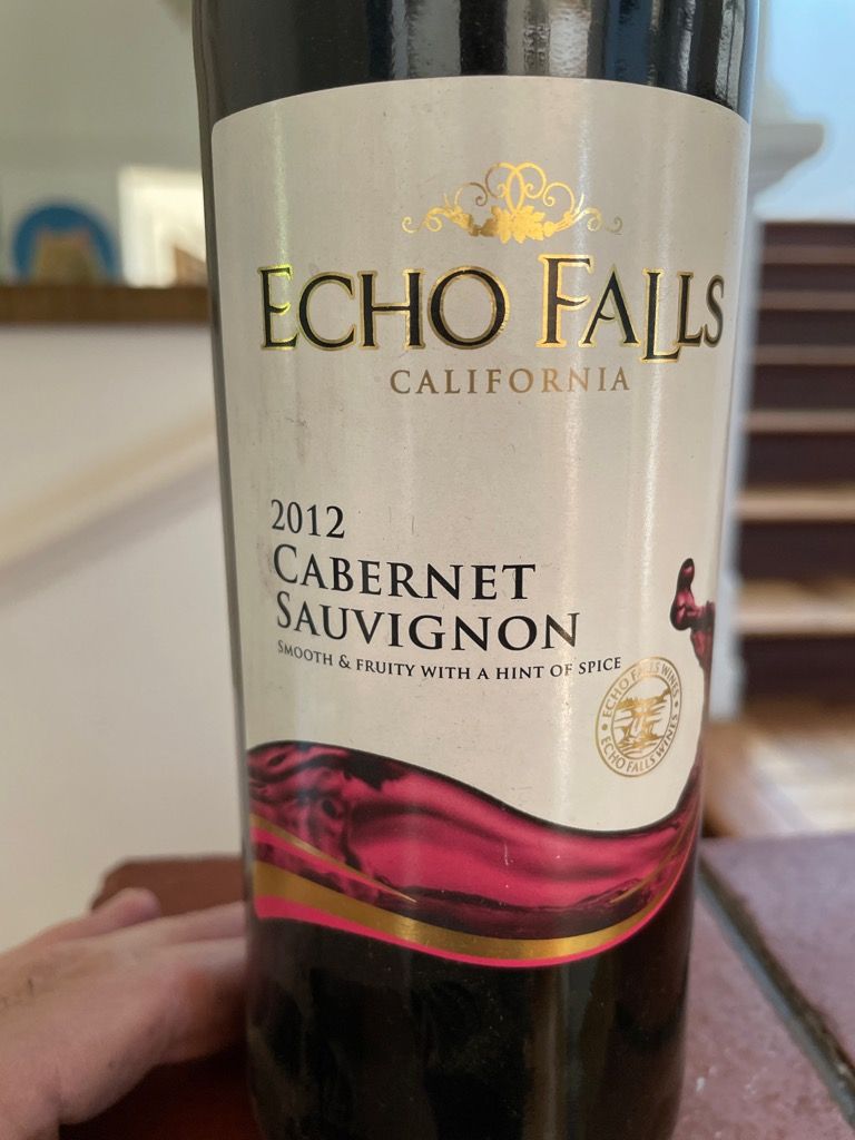 2012 Echo Falls Winery Cabernet Sauvignon, USA, California - CellarTracker