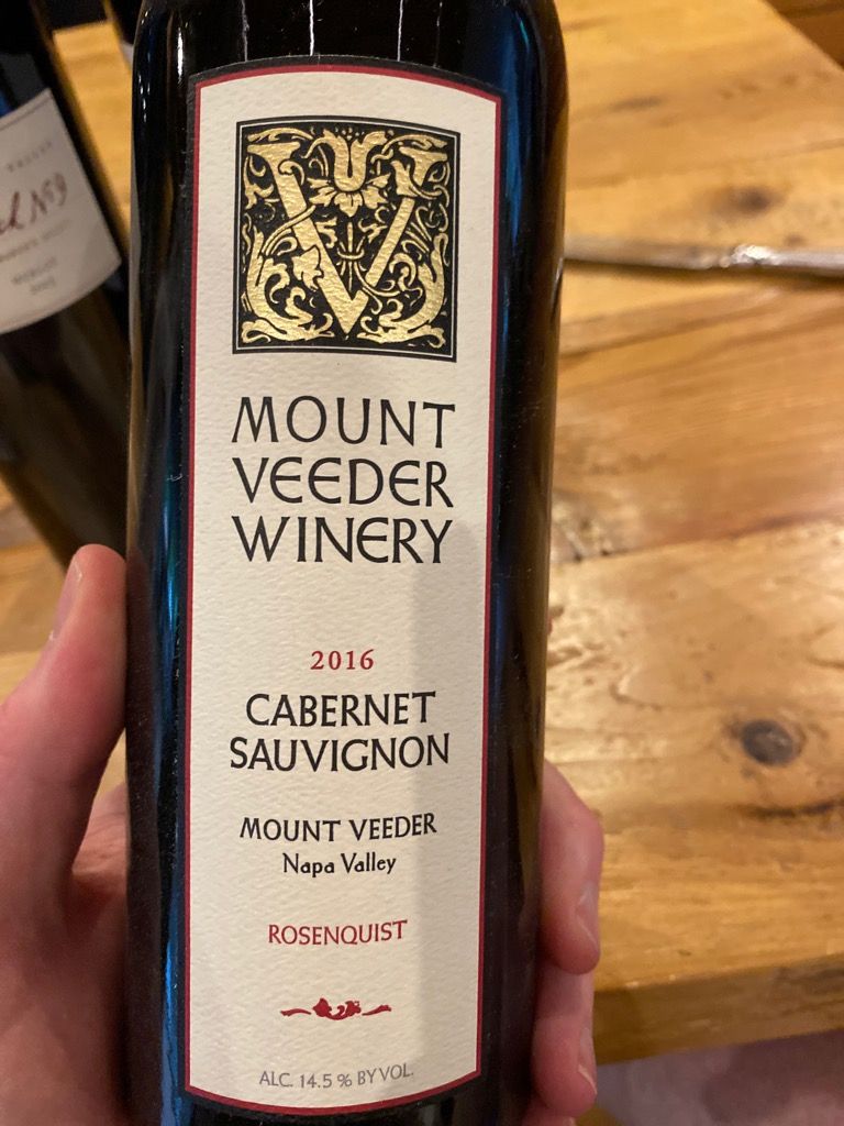 2016 Mount Veeder Winery Cabernet Sauvignon Rosenquist, USA, California ...