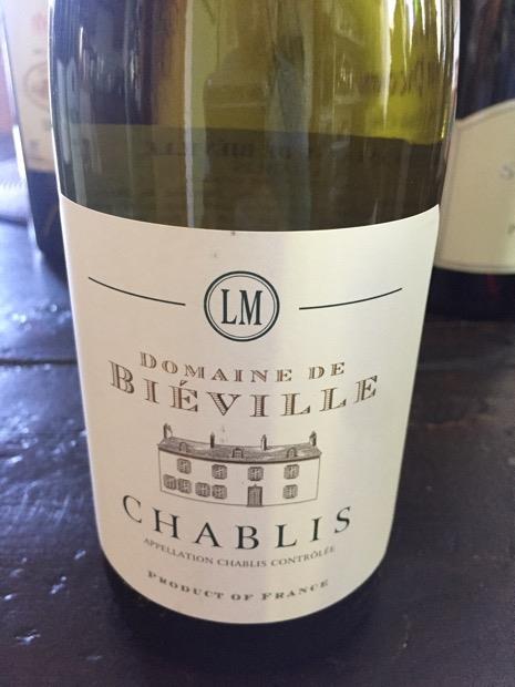 2015 Domaine Louis Moreau Chablis Domaine de Bieville, France, Burgundy ...