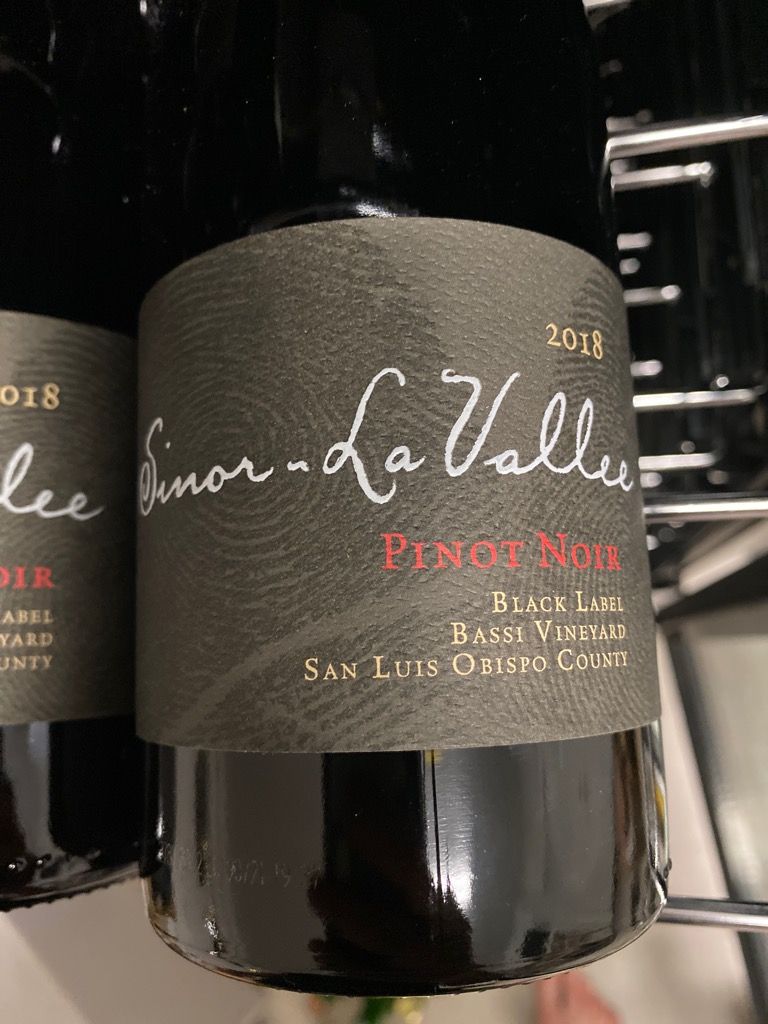 2018 Sinor-LaVallee Syrah Black Label Bassi Vineyard, USA, California ...