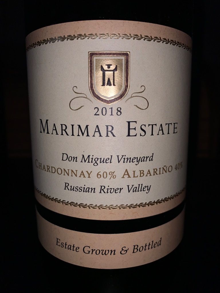 2018 Marimar Estate Chardonnay / Albariño Don Miguel Vineyard, USA ...