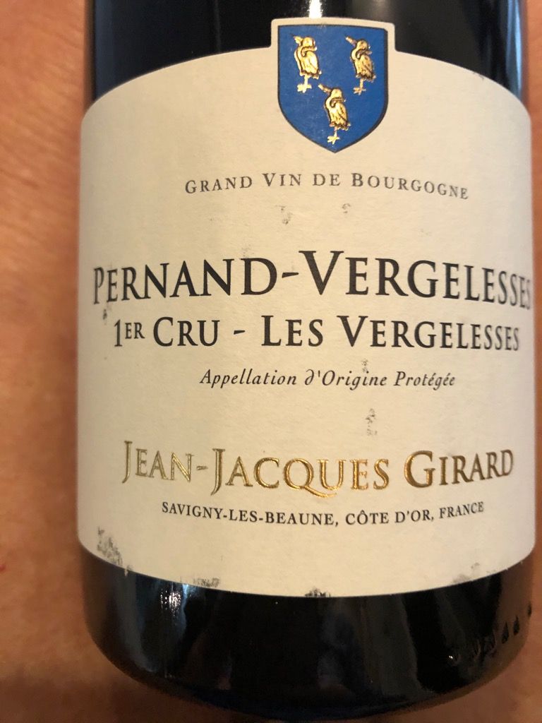 2019 Domaine Jean-Jacques Girard Pernand-Vergelesses 1er Cru Les ...